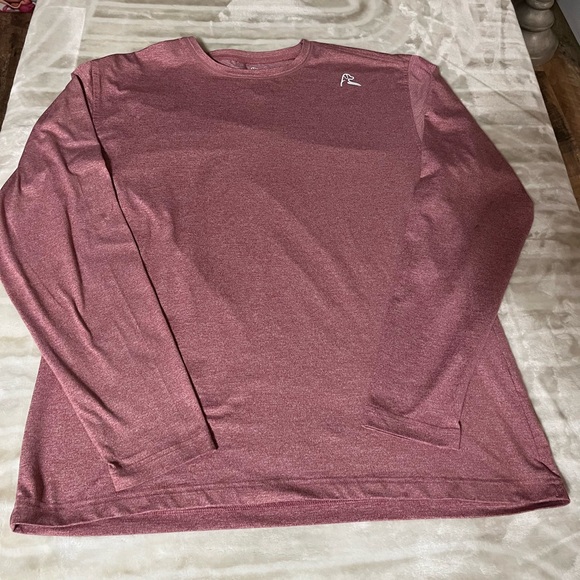 Rhoback | Shirts | Rhoback Blitz Tech Long Sleeve T Shirt Mens M Pink Red Performance Ionic Tee ...